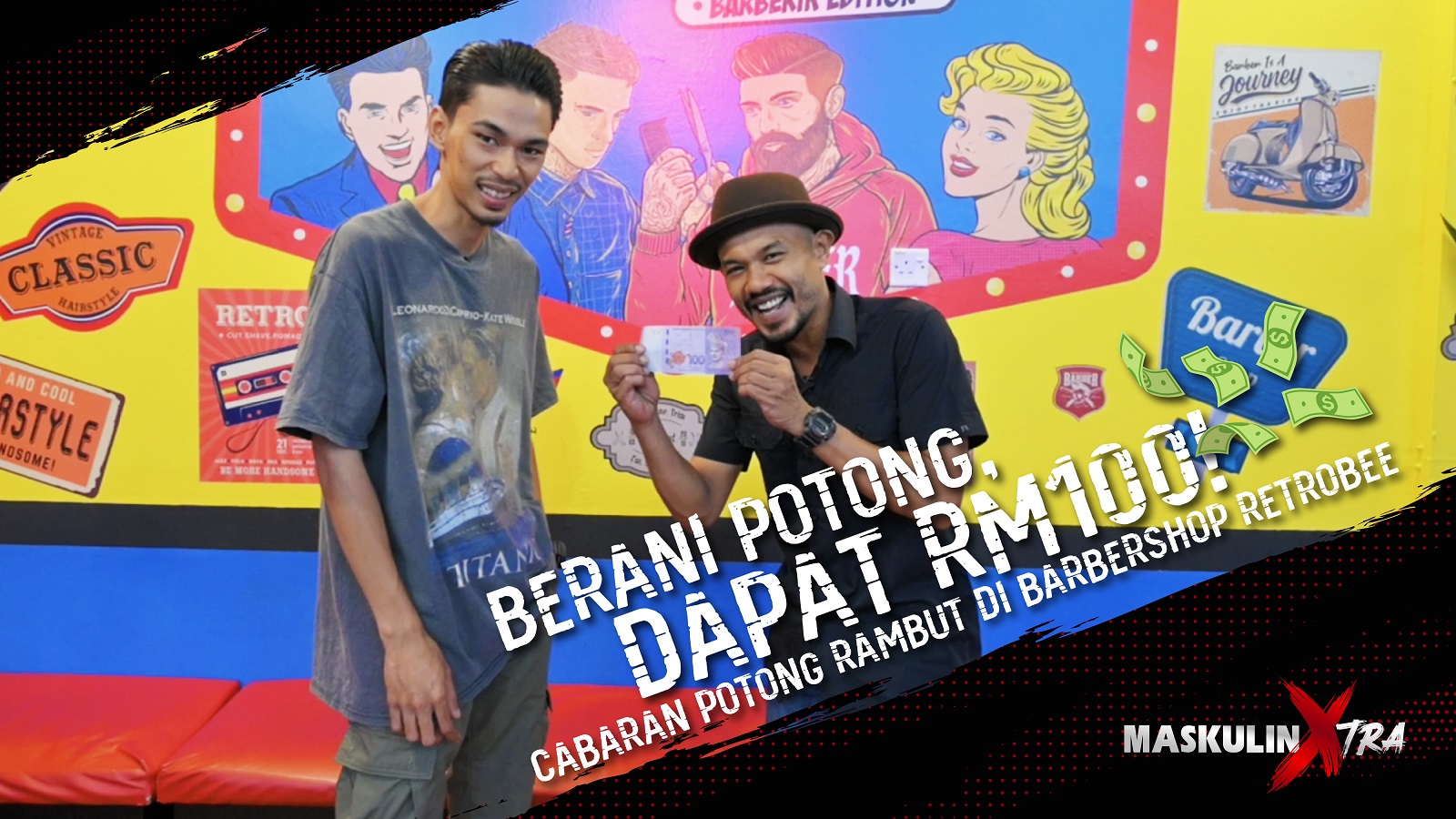 Berani Potong, Dapat RM100! Cabaran Potong Rambut Di Barbershop ...