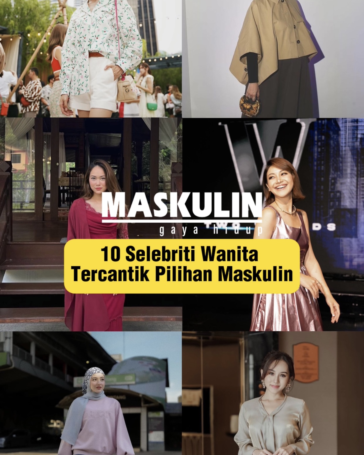 10 Selebriti Wanita Tercantik Pilihan Maskulin - Maskulin