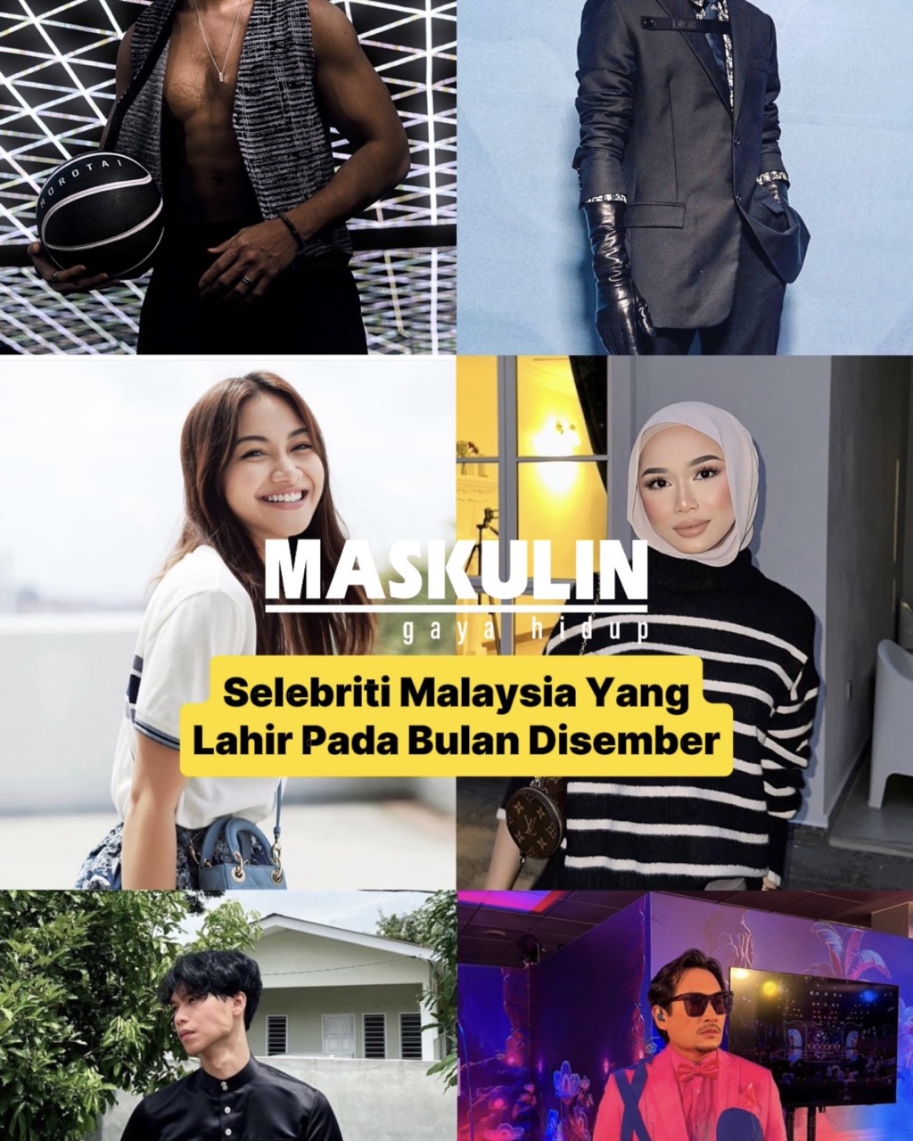 Selebriti Malaysia Yang Lahir Pada Bulan Disember - Maskulin