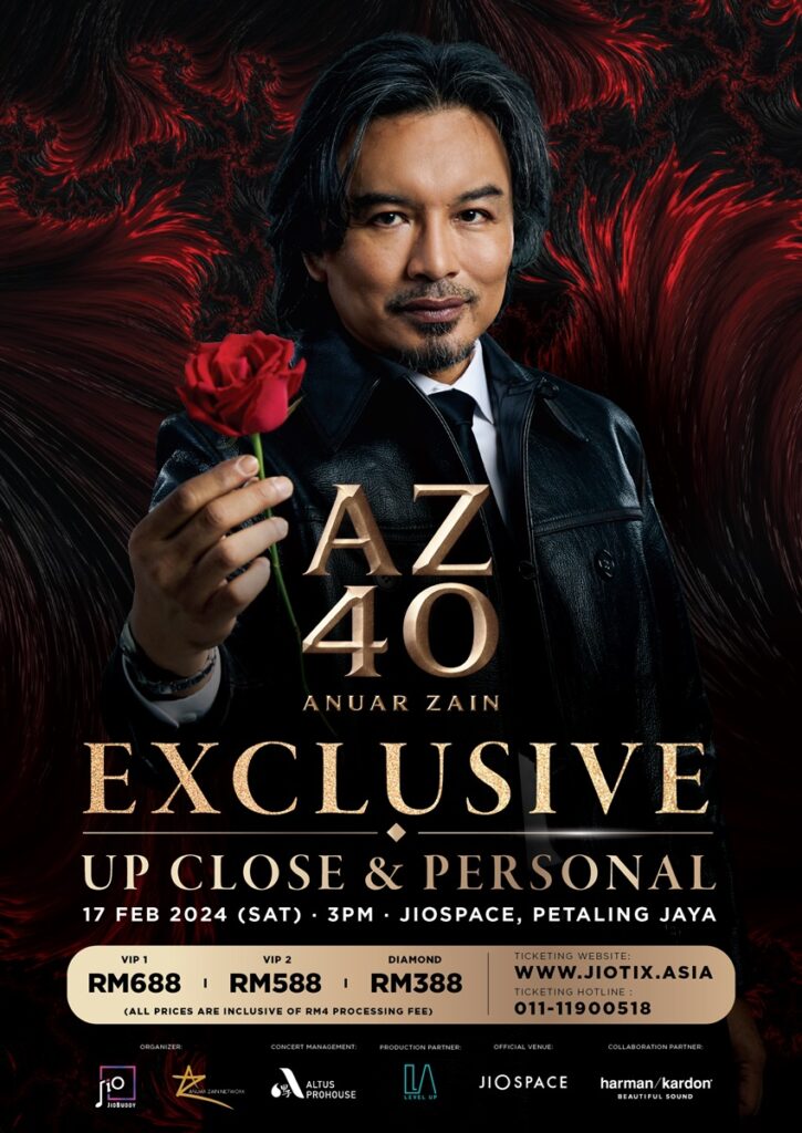 Anuar Zain Bakal Cipta Dua Sejarah Di Acara, 'Anuar Zain 40 Exclusive Up Close And Personal'