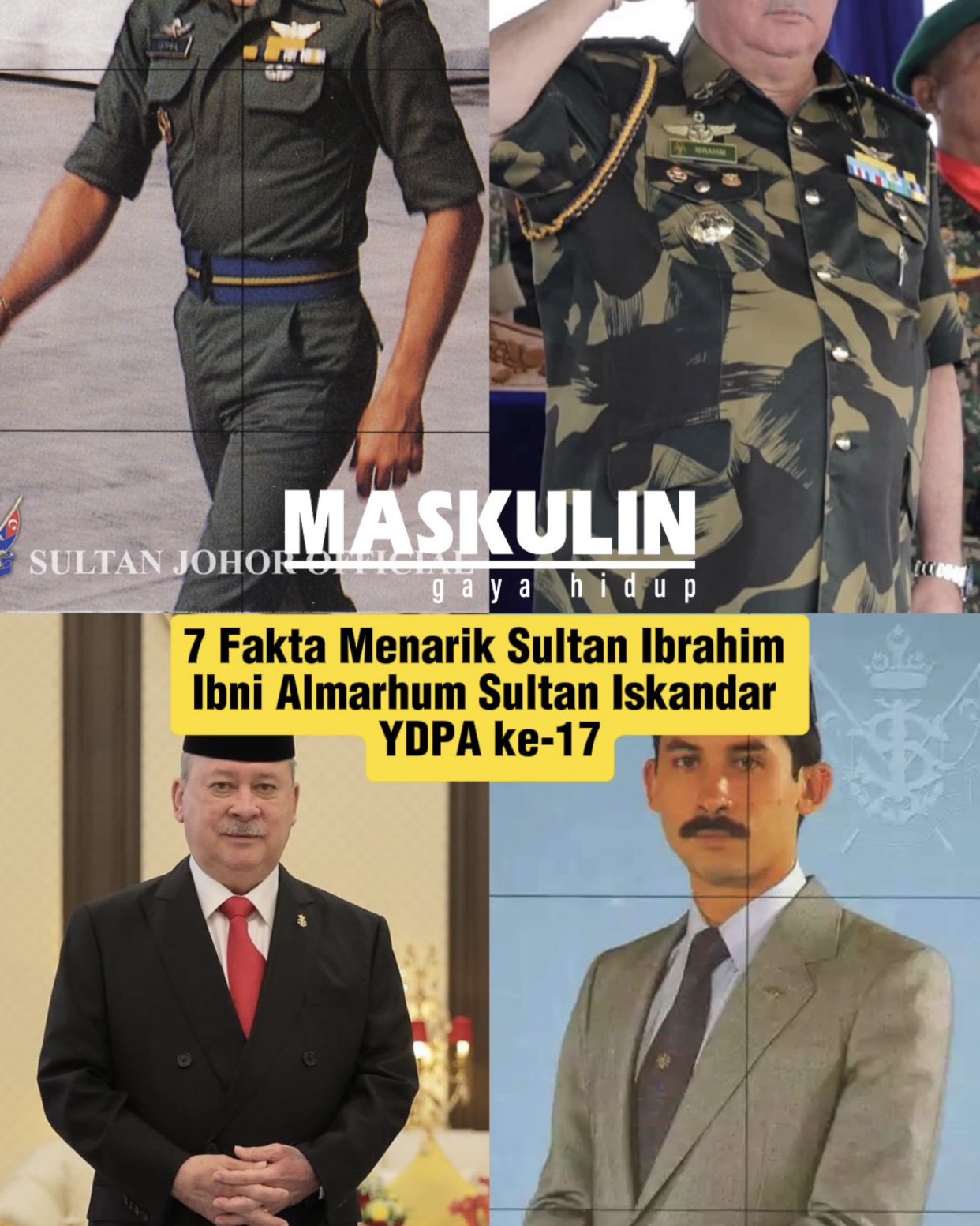 7 Fakta Menarik Sultan Ibrahim Ibni Almarhum Sultan Iskandar Ydpa Ke 17 Maskulin 