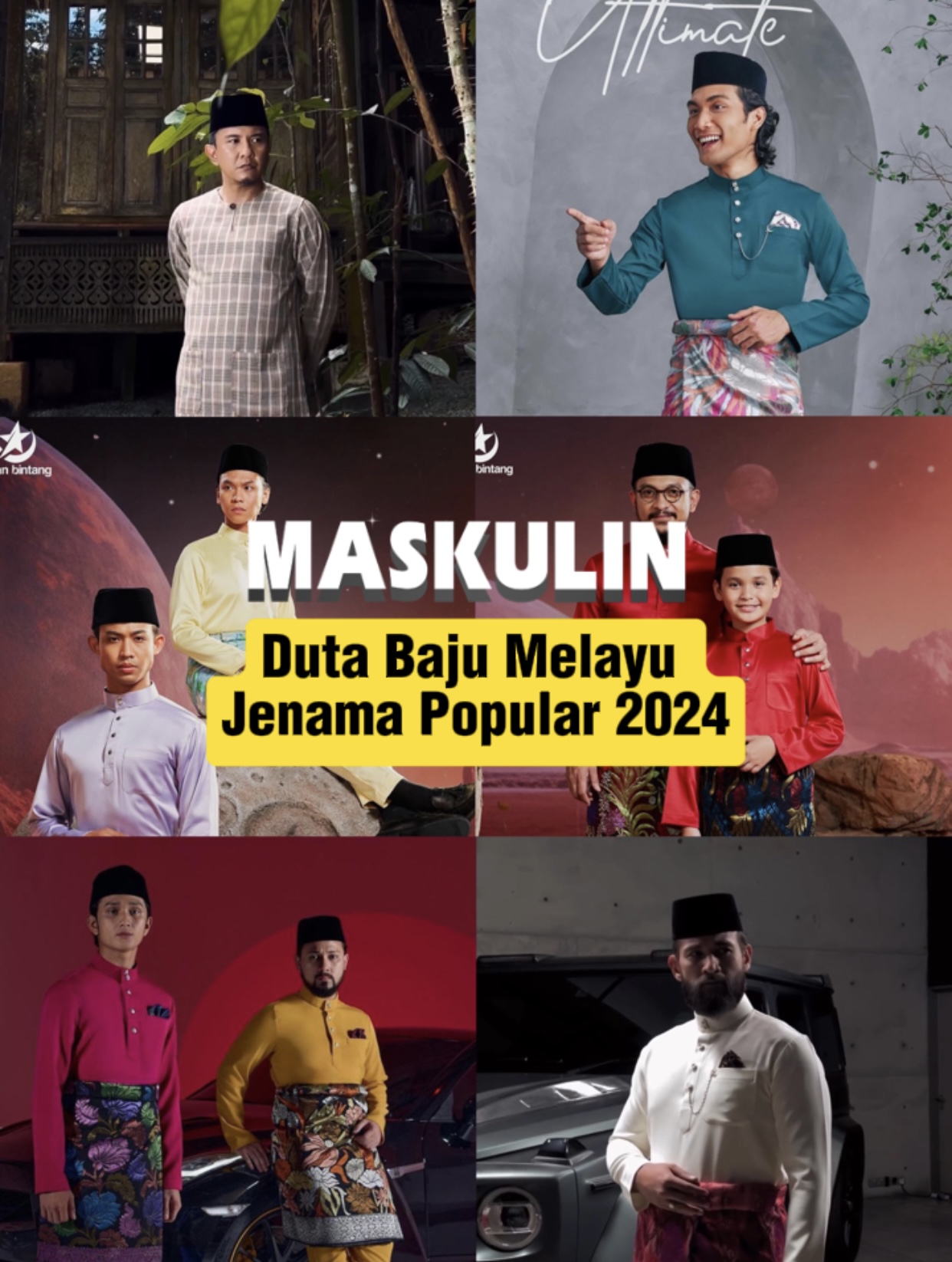 Duta Baju Melayu Jenama Popular 2024 - Maskulin