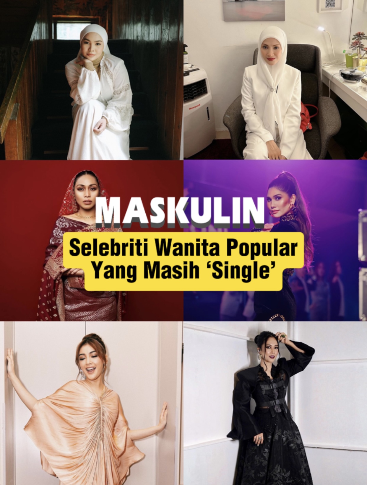 Selebriti Wanita Popular Yang Masih Single - Maskulin