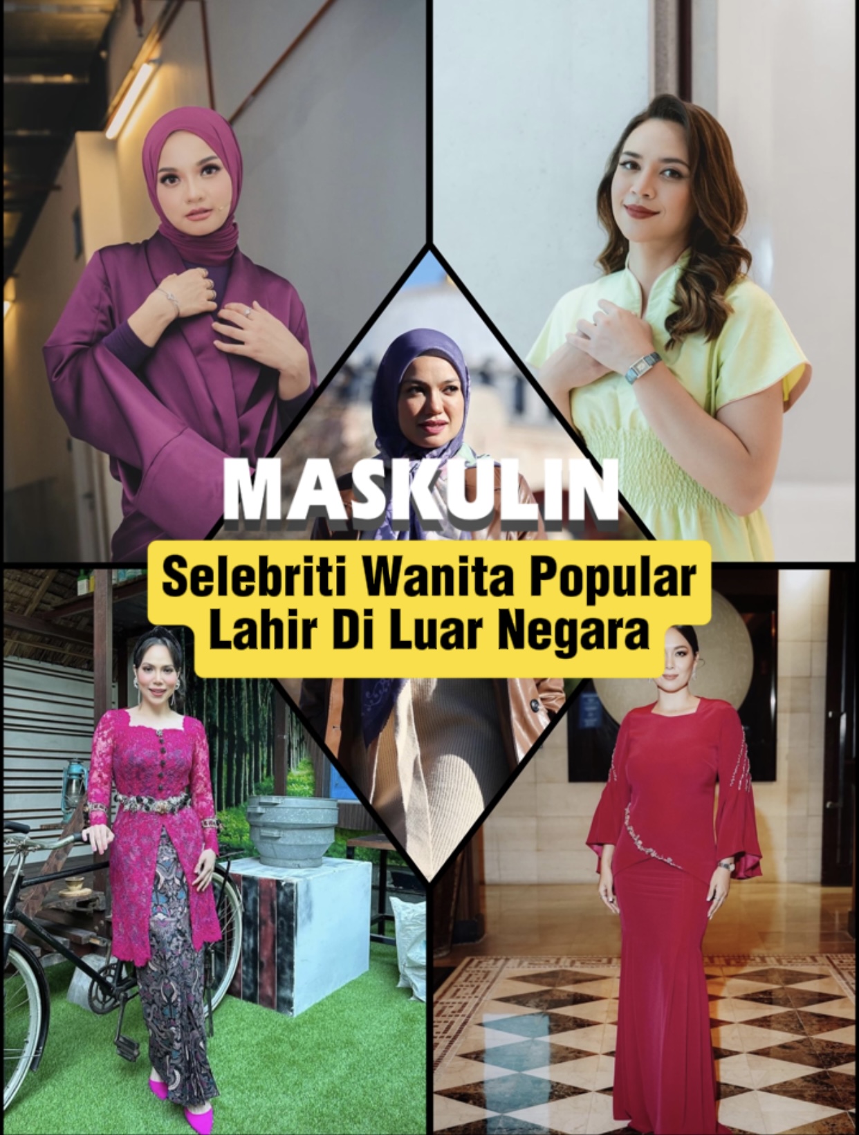 Selebriti Wanita Popular Lahir Di Luar Negara