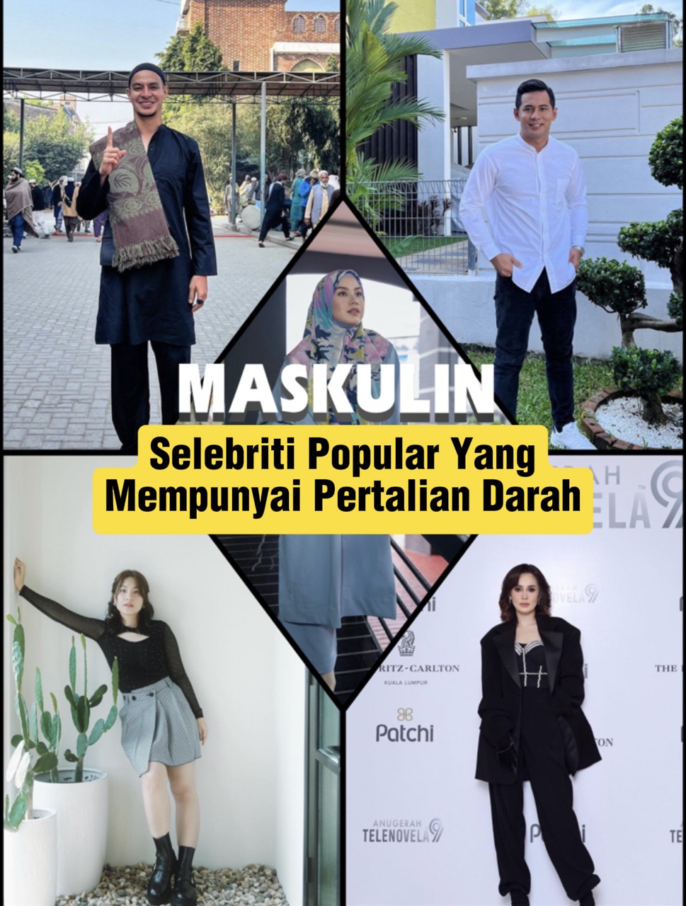 Selebriti Popular Yang Mempunyai Pertalian Darah - Maskulin