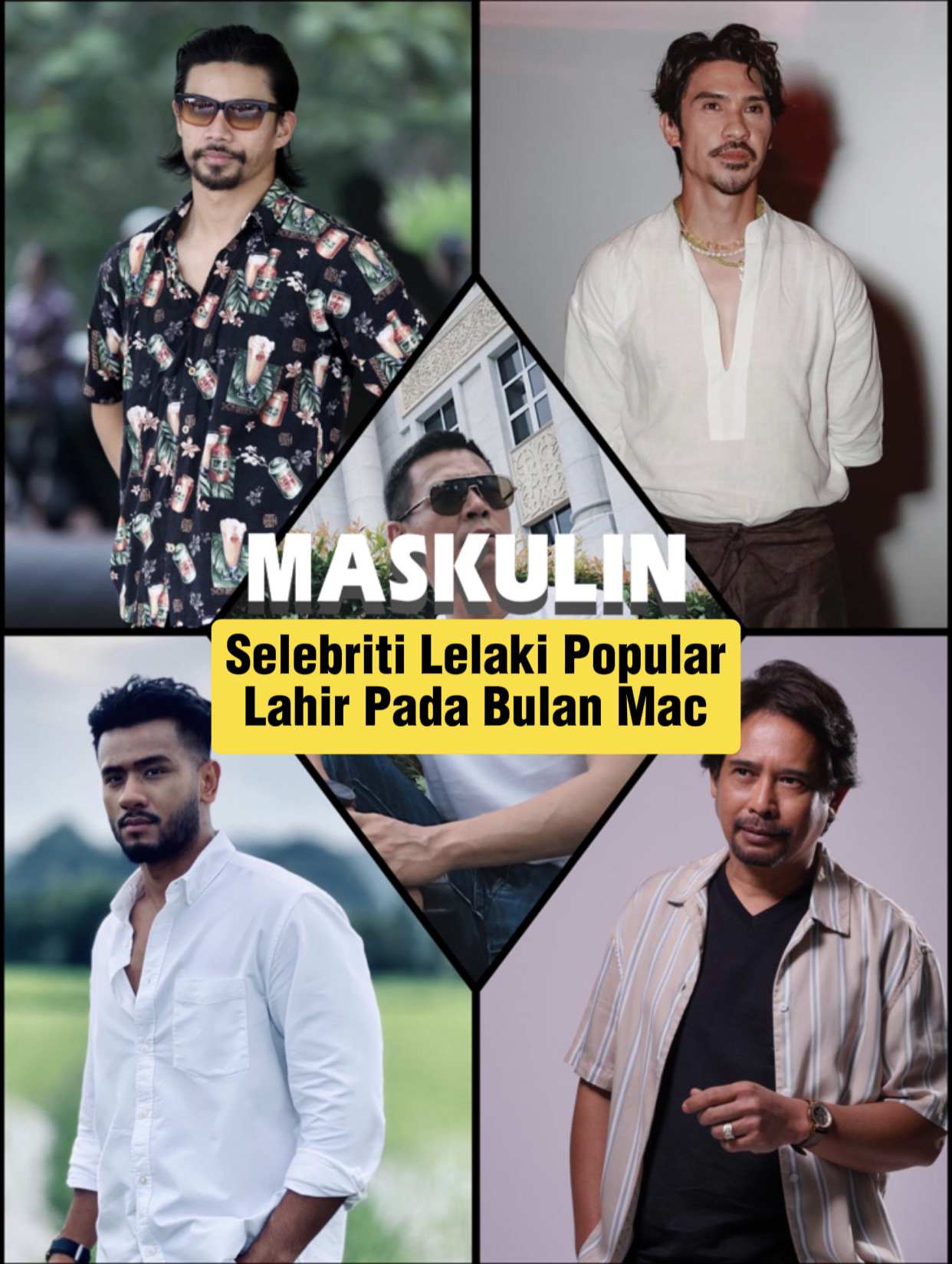 Selebriti Lelaki Popular Lahir Pada Bulan Mac - Maskulin