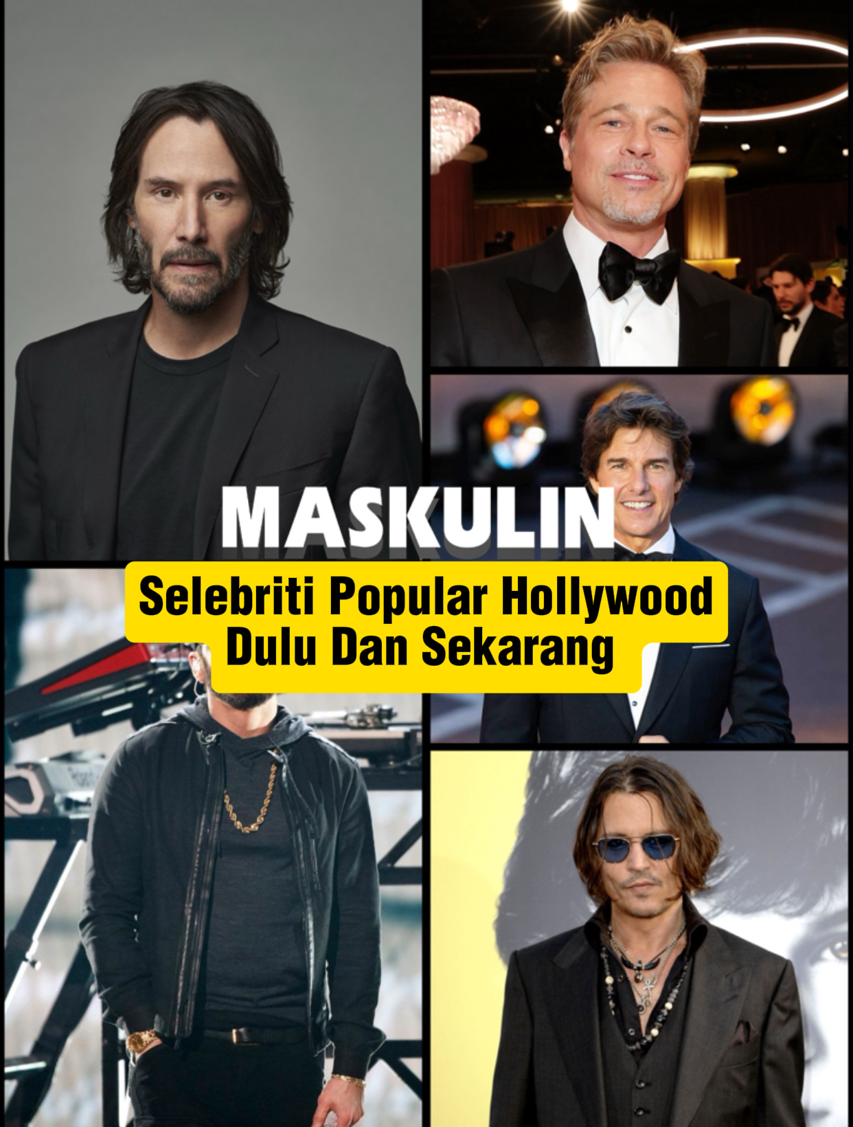 Selebriti Popular Hollywood Dulu Dan Sekarang