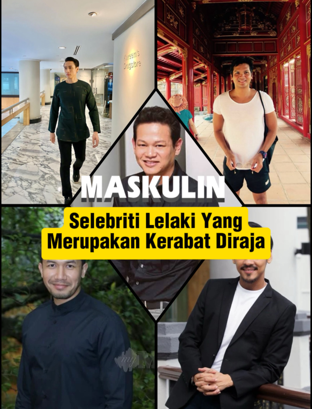 Selebriti Lelaki Yang Merupakan Kerabat Diraja - Maskulin