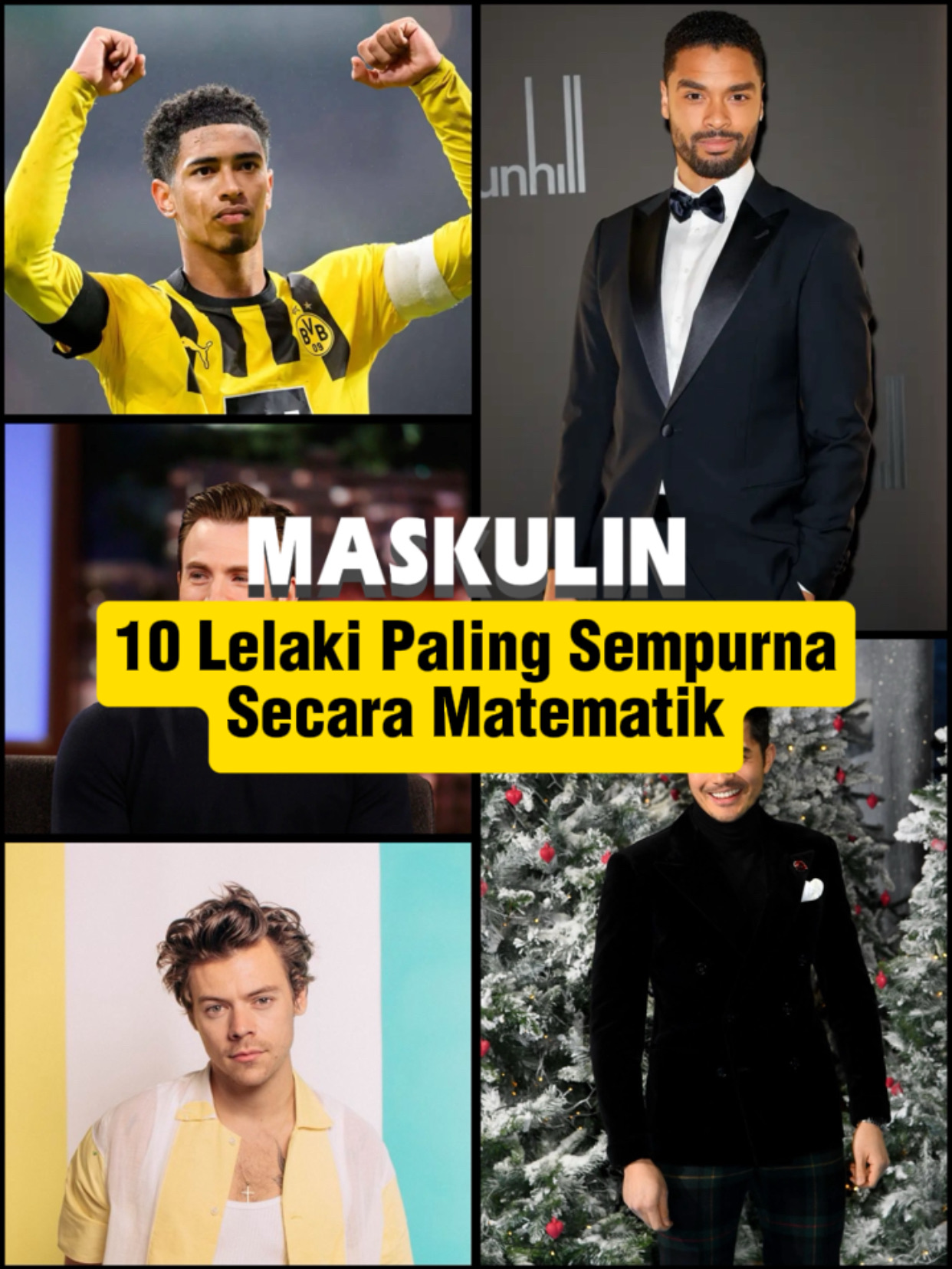 10 Lelaki Paling Sempurna Secara Matematik