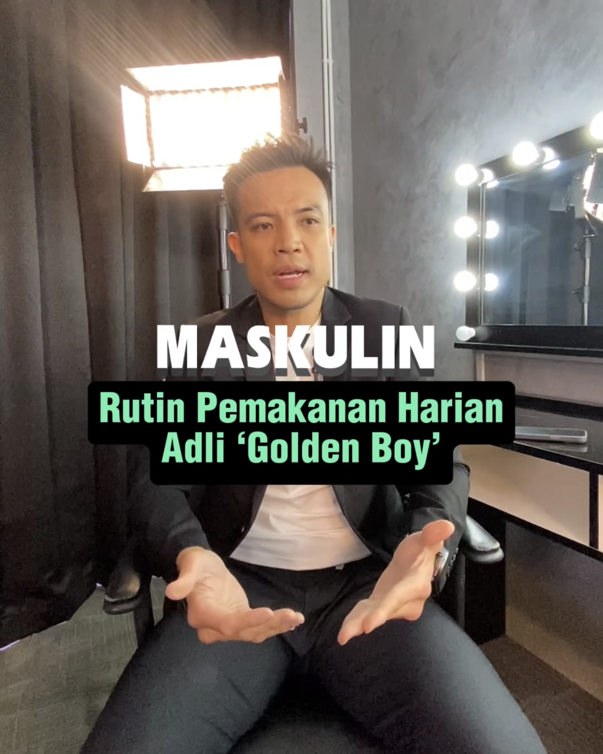 Rutin Pemakanan Harian Adli 'Golden Boy' - Maskulin