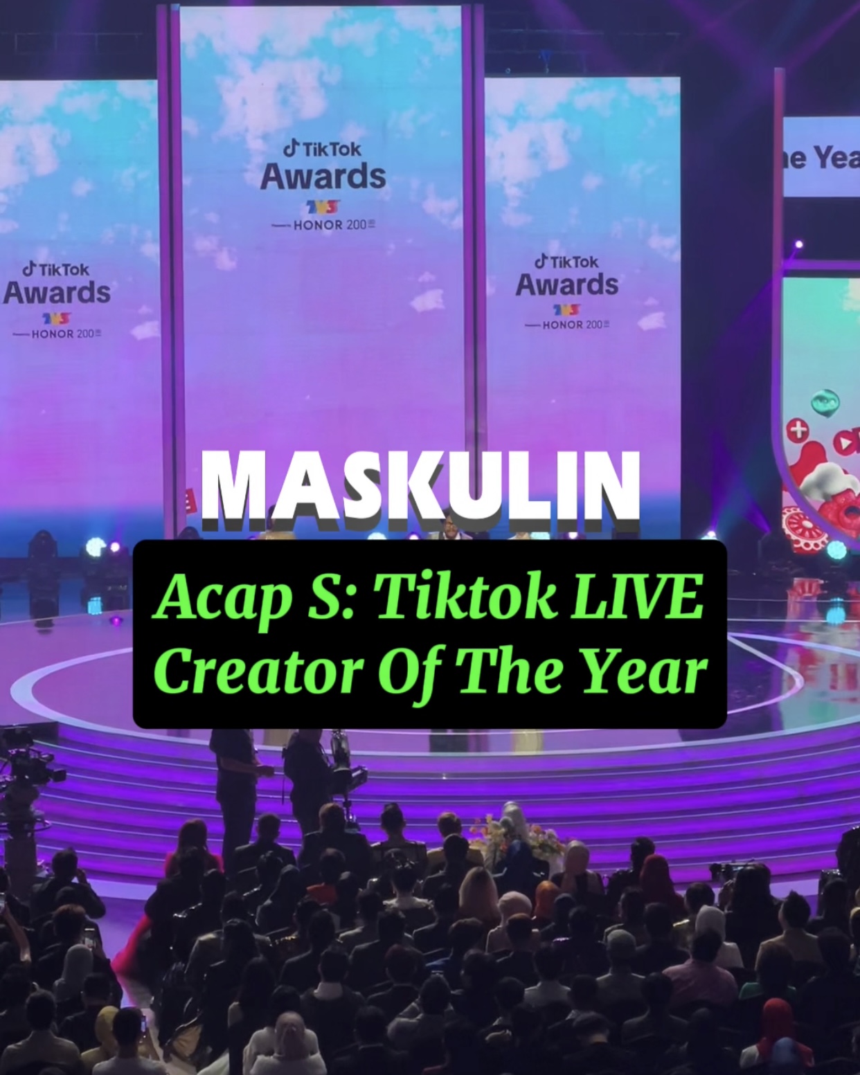 Acap S Menang Anugerah Tiktok Live Creator of The Year