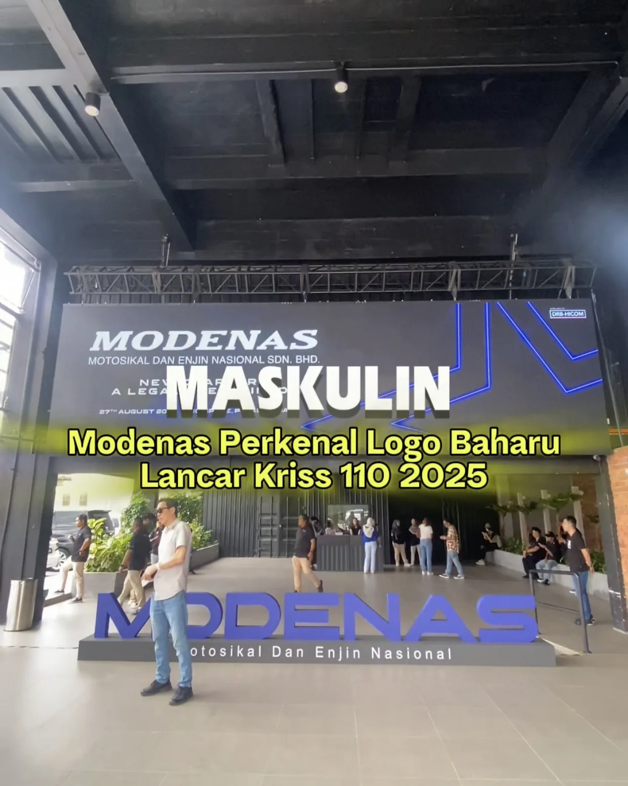 Modenas Perkenal Logo Baharu, Lancar Kriss 110 - Maskulin
