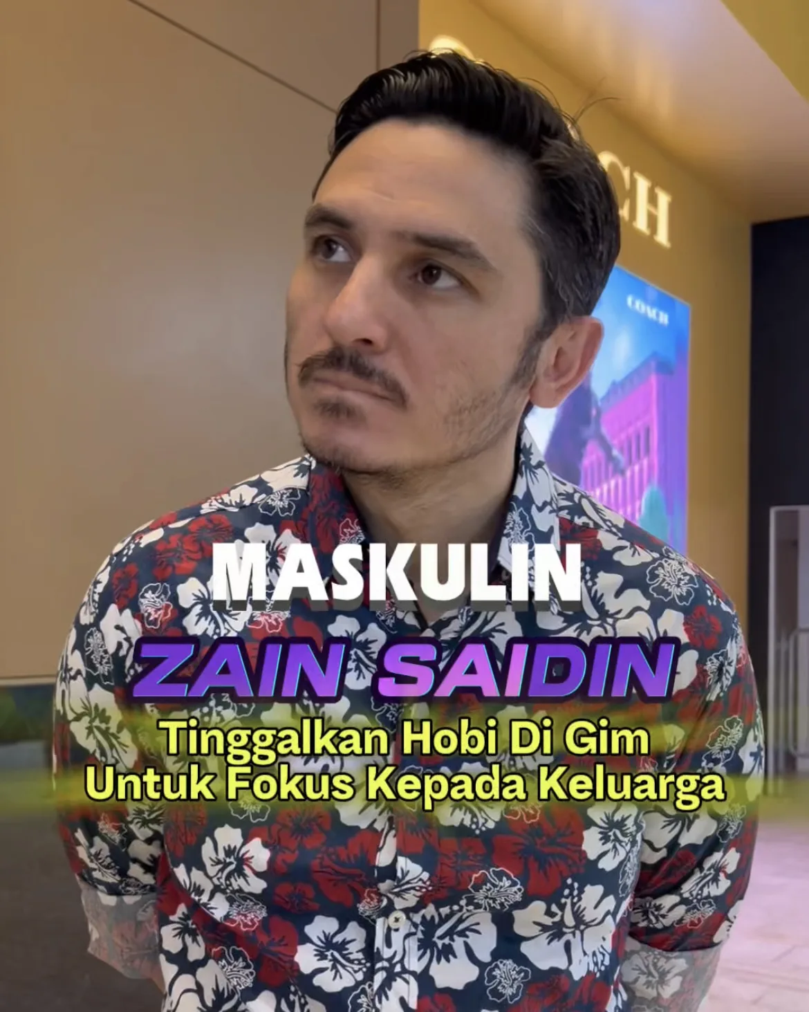 Zain Saidin Tinggalkan Hobi Di Gim Untuk Fokus Kepada Keluarga - Maskulin
